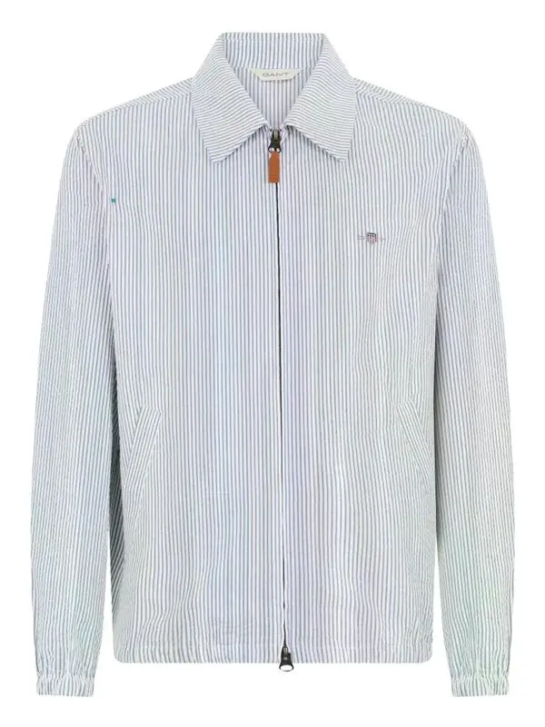 Gant Striped Seersucker Jacket - Blue