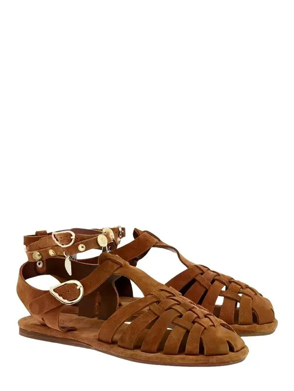 ANCIENT GREEK SANDALS Karina Woven Sandals - Brown
