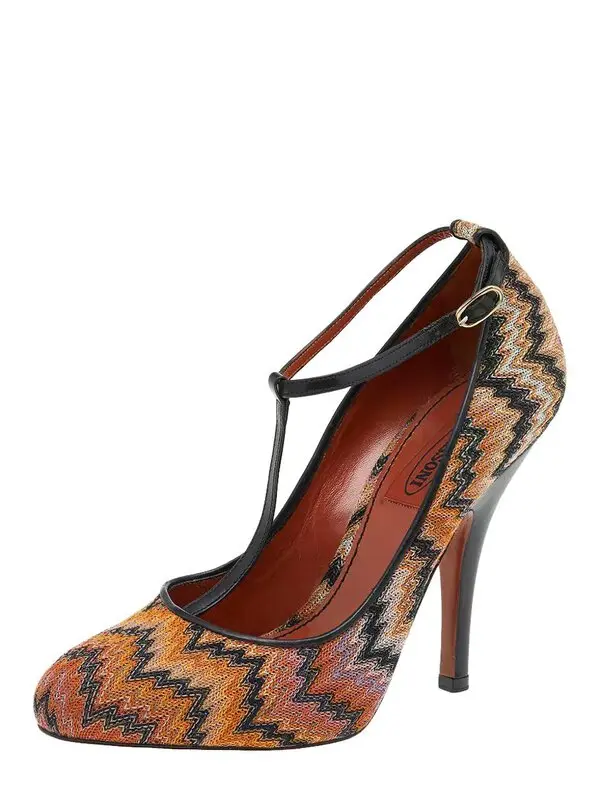 Missoni Zig-zag Patterned Pumps - Black