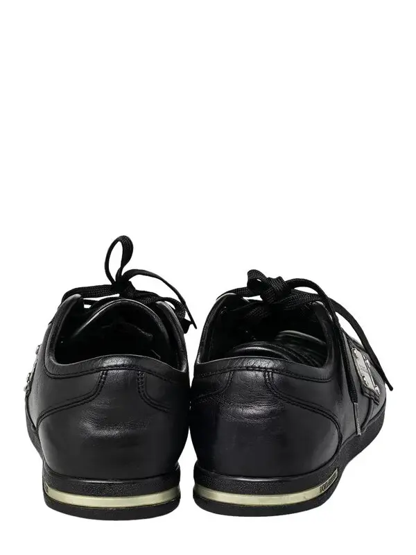 Dolce & Gabbana Logo Plaque Lace-up Sneakers - Black
