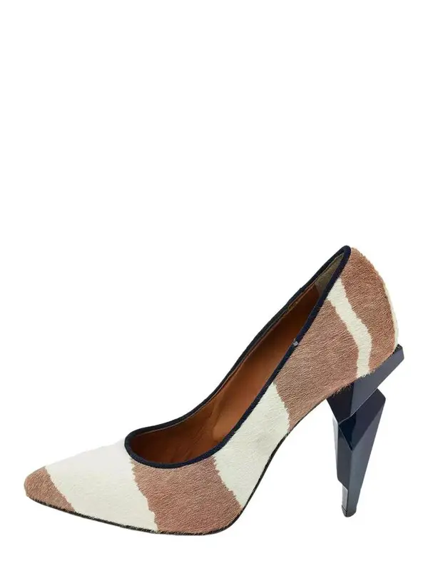 Fendi Zebra-print Calf Hair Pumps - Neutrals