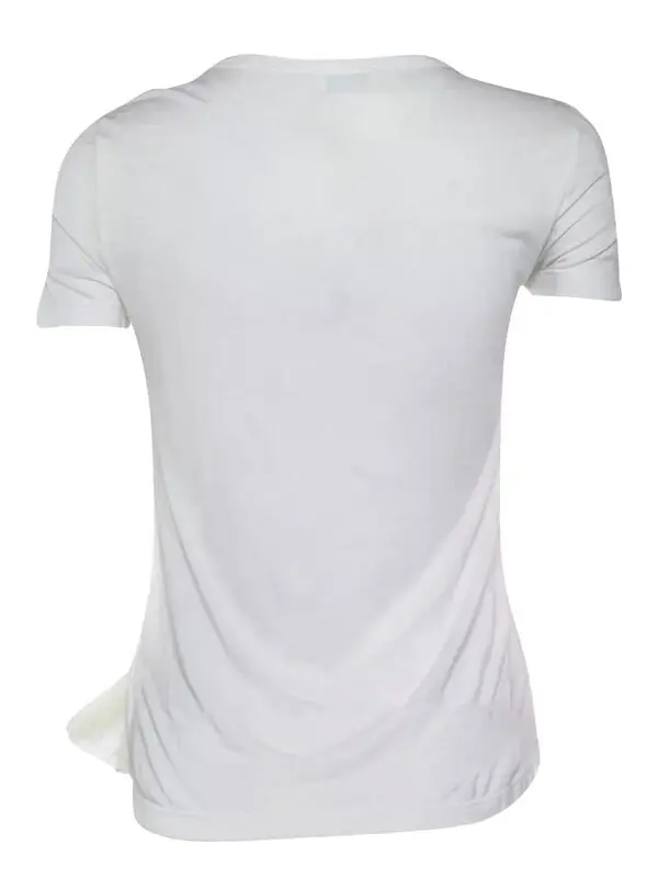 Red Valentino Lace-bow Detail Jersey T-shirt - White