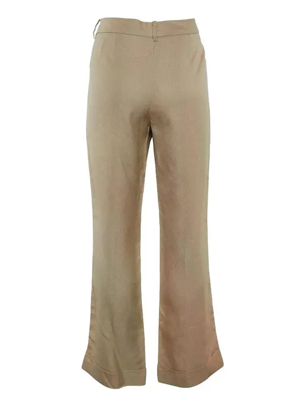 Stella McCartney Beige Woven Texture Trousers - Neutrals