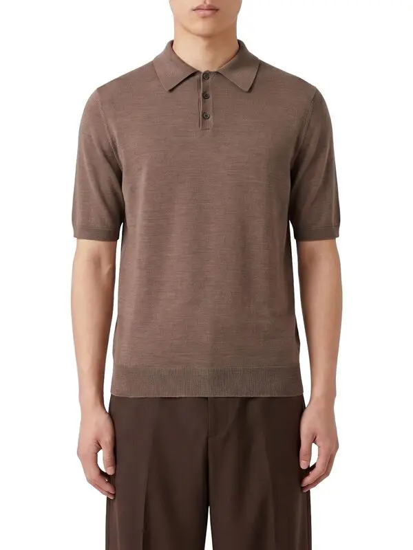 BALLANTYNE Silk And Cashmere Polo Shirt - Natural