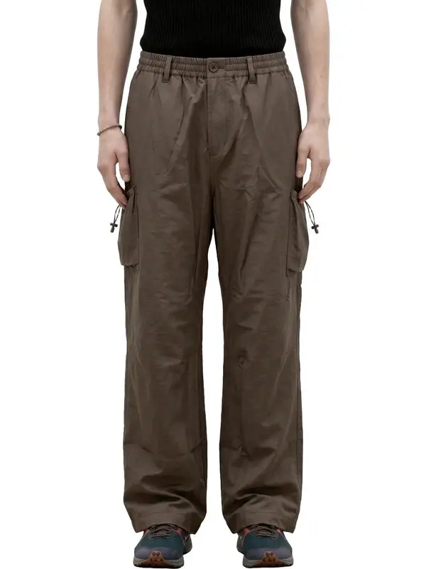 COOR Stretch Technical Fabric Cargo Trousers - Brown
