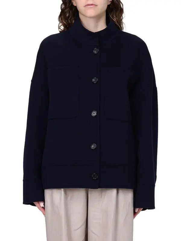 Max Mara Buttoned Coat - Blue