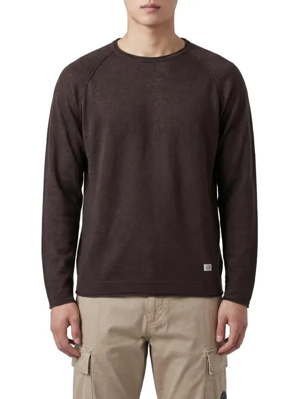 C.P. COMPANY Long Sleeve Pullover - Brown