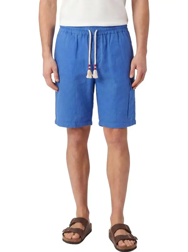 MC2 SAINT BARTH Cotton Cargo Shorts - Blue
