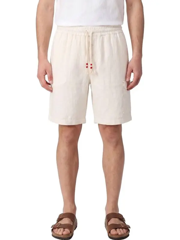 MC2 SAINT BARTH Cotton Cargo Shorts - Cream