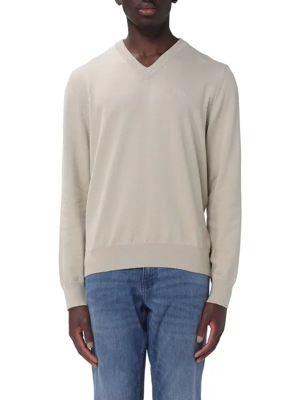 BOSS V-neck Sweater - Beige