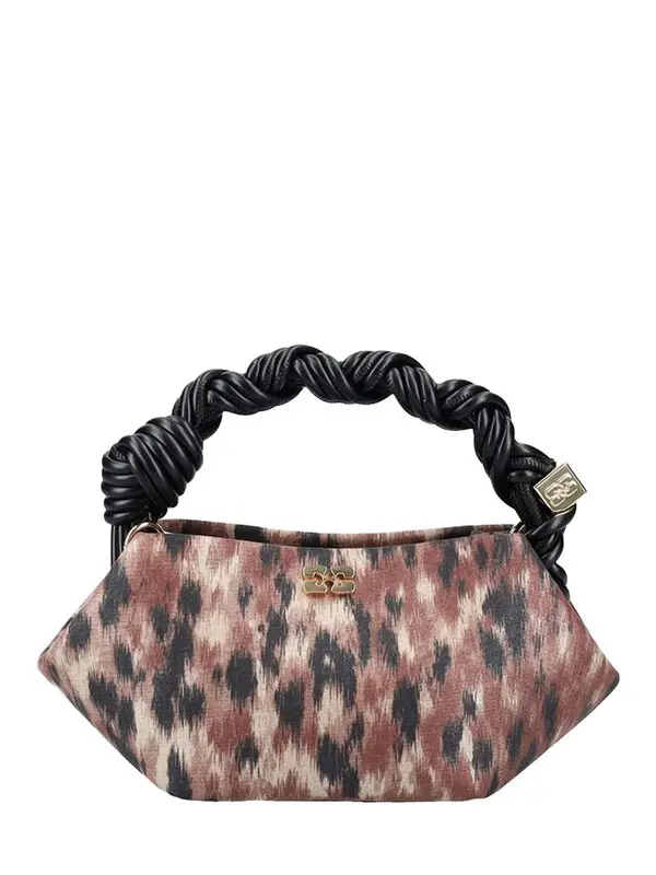 GANNI Twisted Handle Shoulder Bag - Butter