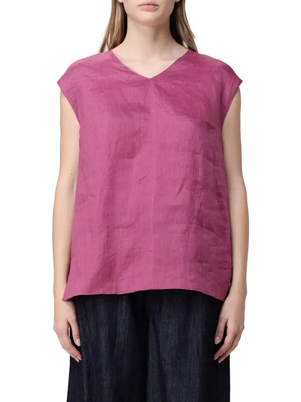 Max Mara V-neck Sleeveless Top - Cyclamen
