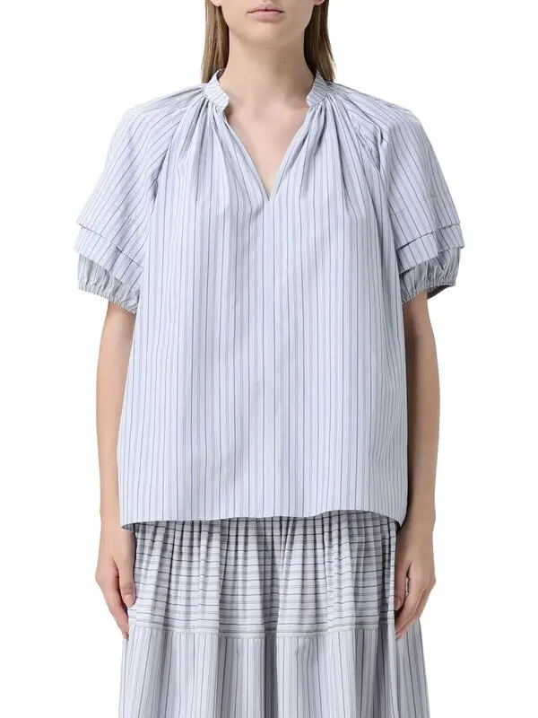Paul Smith Striped Top - Gnawed Blue