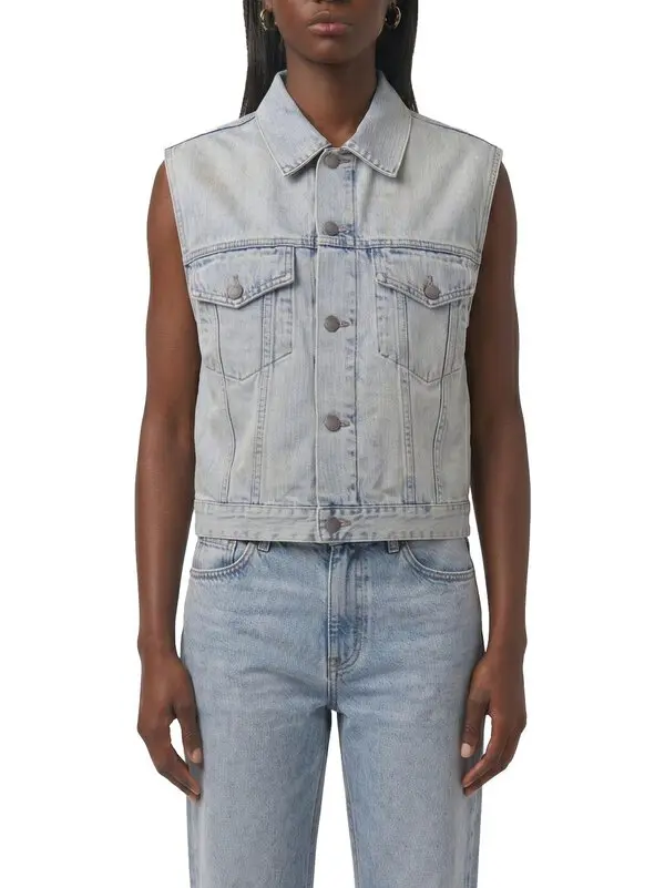 HAIKURE Denim Waistcoat - Blue