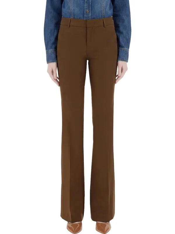 PT TORINO Flared Trousers - Biscuit