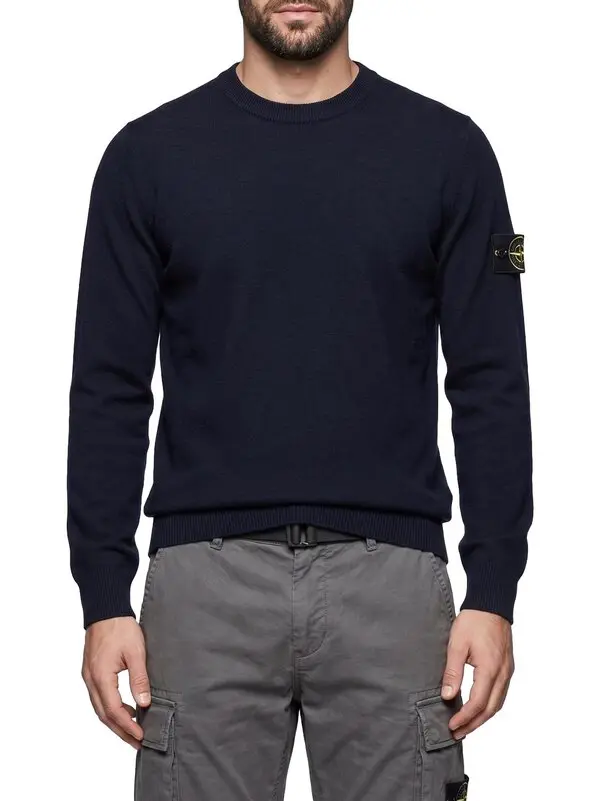 Stone Island Crew Neck Sweater - Blue