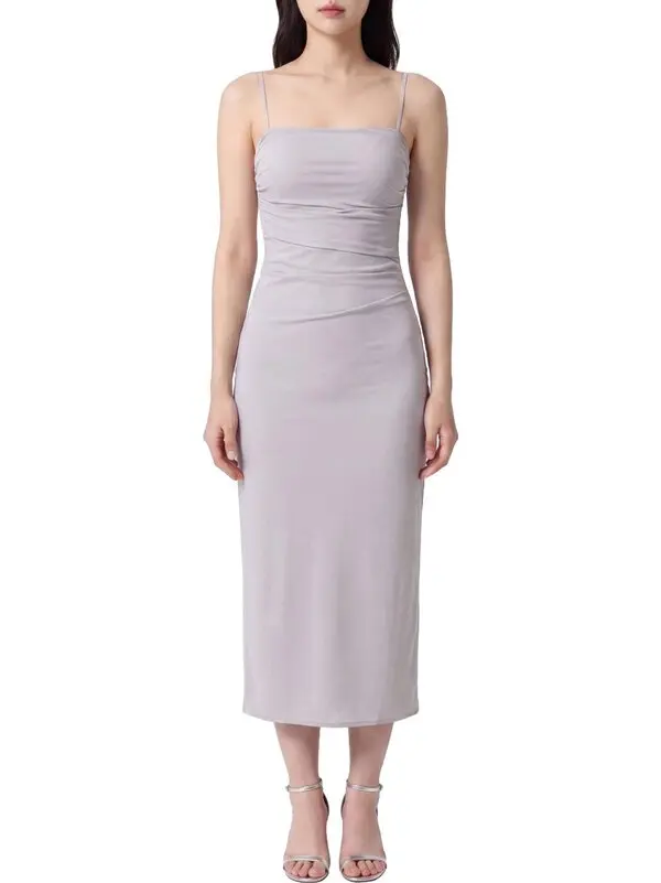 Patrizia Pepe Jersey Midi Dress - Grey