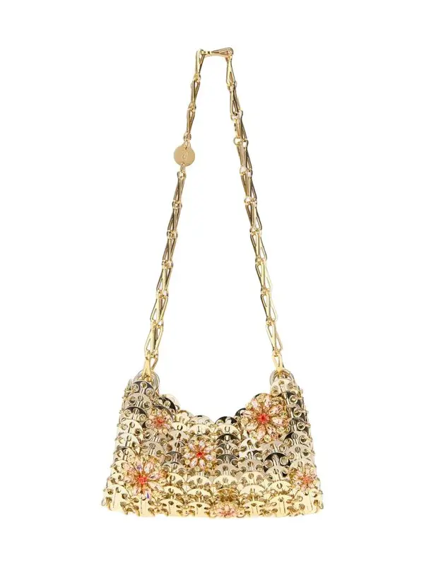 Rabanne Embellished Chain Bag - Gold