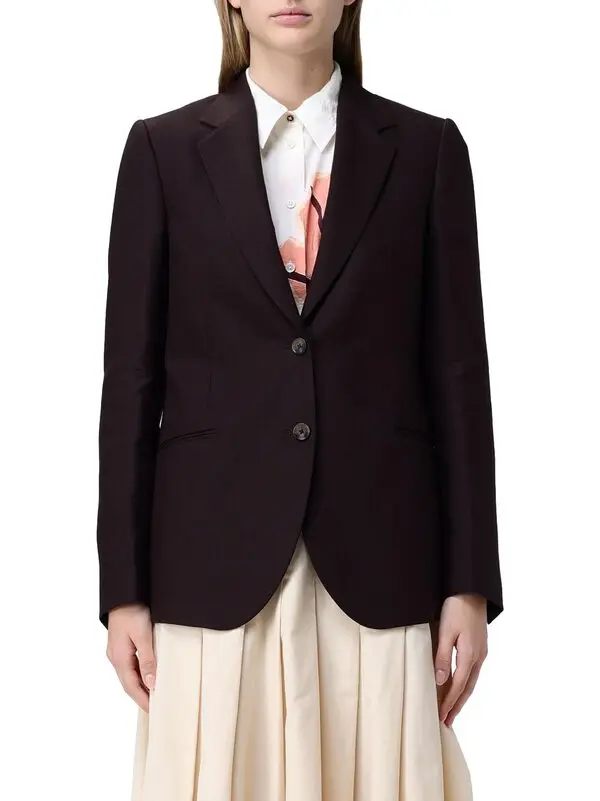 Paul Smith Single Breasted Linen Blazer - Violet