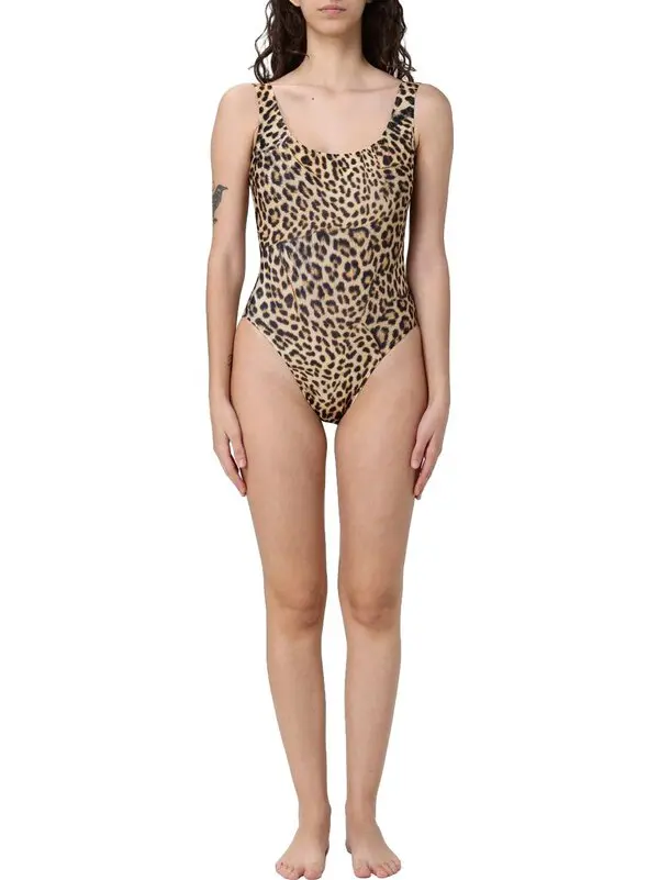 Norma Kamali Animal Print Polyester One Piece Swimsuit - Multicolor
