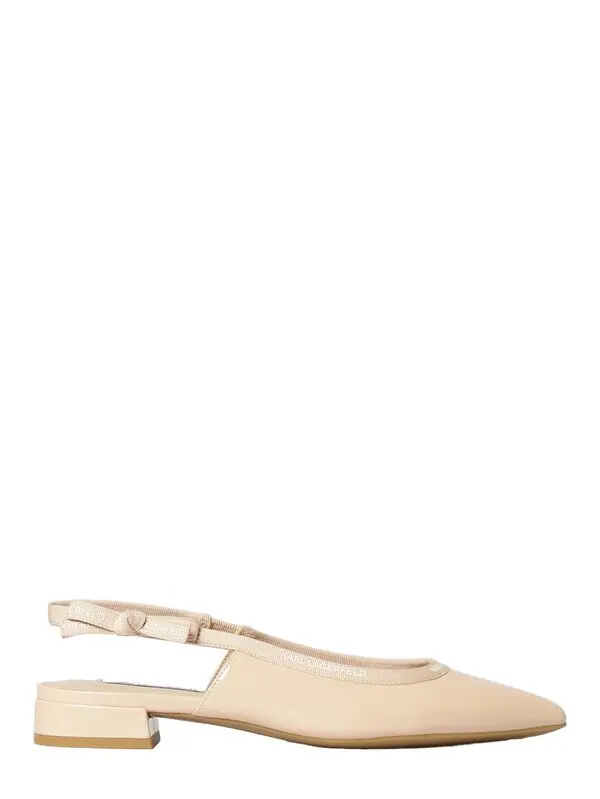 Karl Lagerfeld Slingback Ballet Flats - Pink