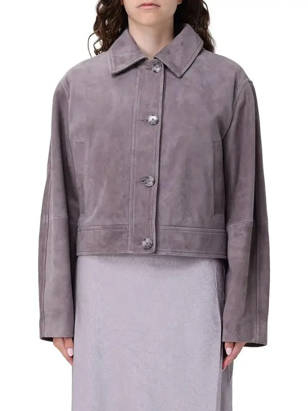 BOSS Suede Cropped Jacket - Lilac