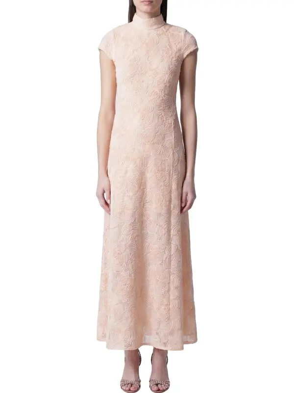 ROTATE BY BIRGER CHRISTENSEN Embroidered Maxi Dress - Cream