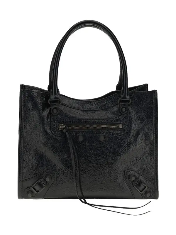 Balenciaga Le City Arena Leather Bag - Black