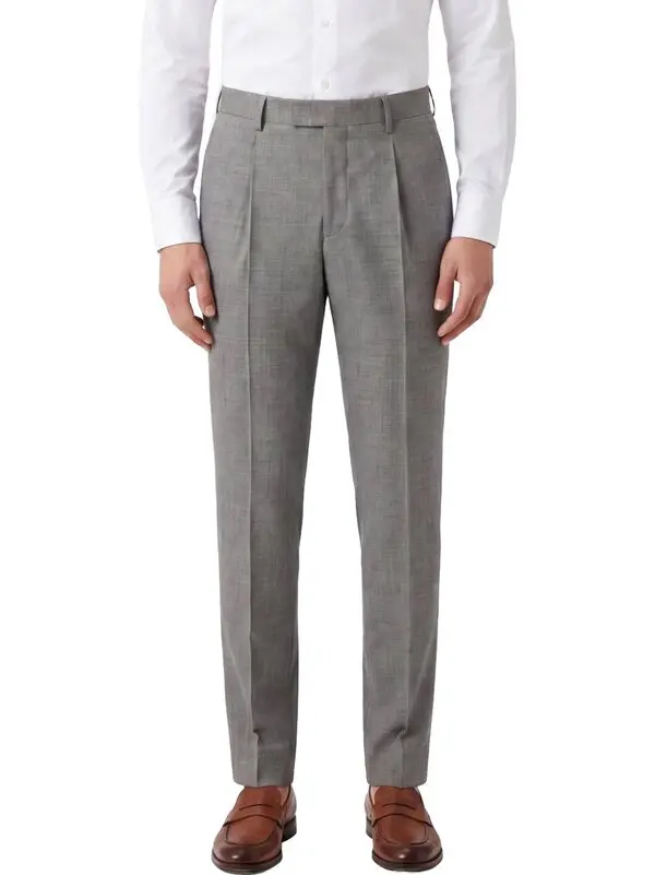 PT TORINO Stretch Virgin Wool Chino Trousers - Grey