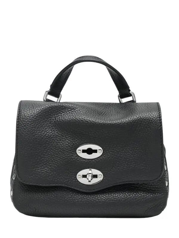 ZANELLATO Baby Postina Bag In Hammered Leather - Black