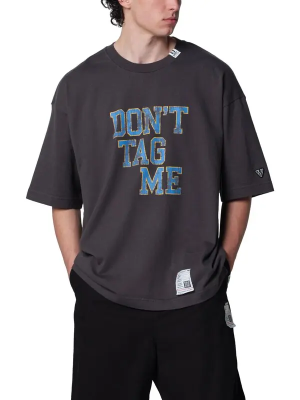 Mihara Yasuhiro Don't Tag Me Cotton T-shirt - Black