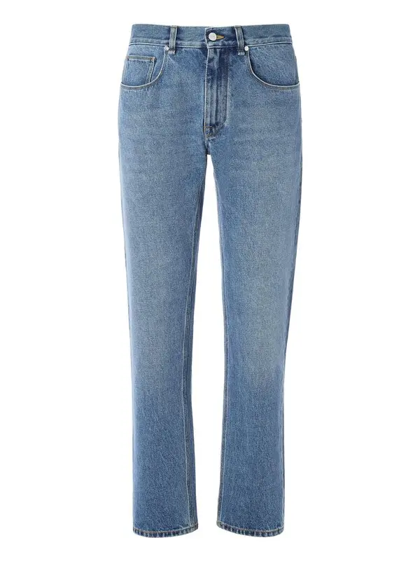 Fendi Straight-cut Denim Jeans - Blue