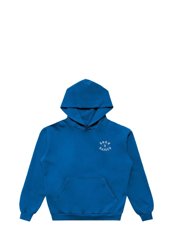 Nike X Born X Raised "in Loving Memory Rocker" Hoodie - Blue
