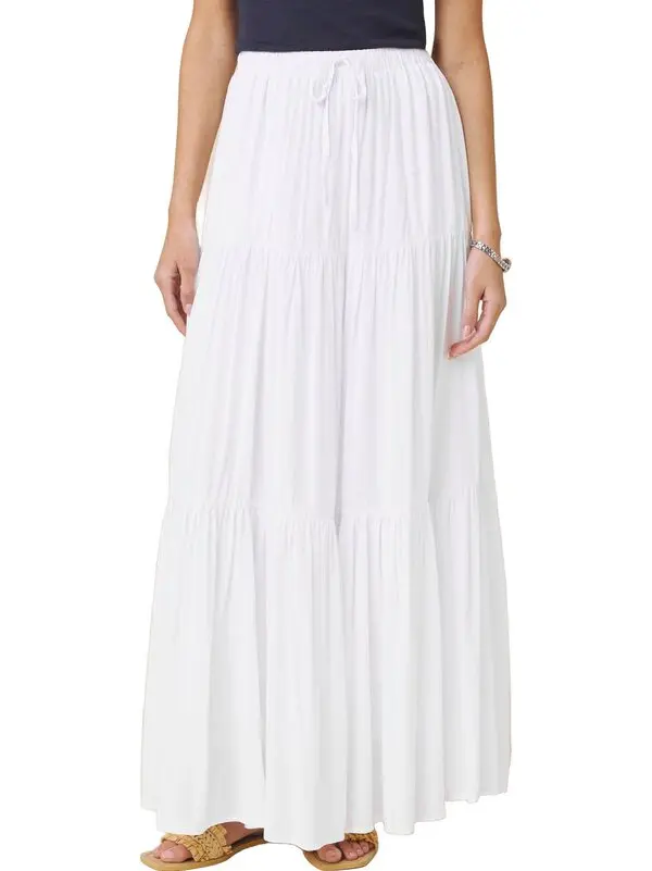 Splendid Melanie Tiered Maxi Skirt - Black