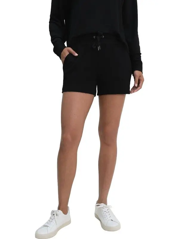 Splendid Dream Slub Drawstring Shorts - Heather Grey