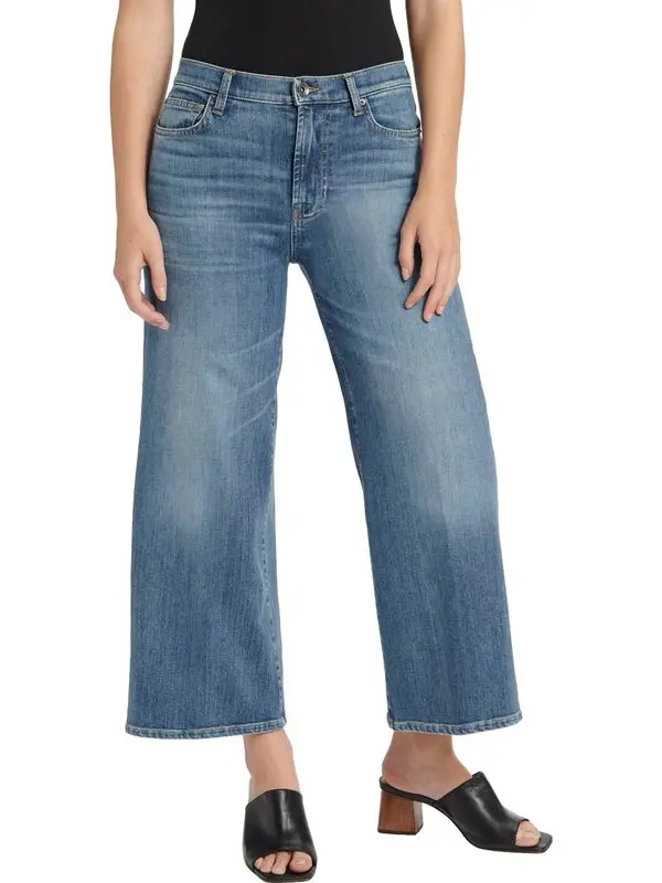Splendid High Waist Slim Kick Jeans - Medium Wash