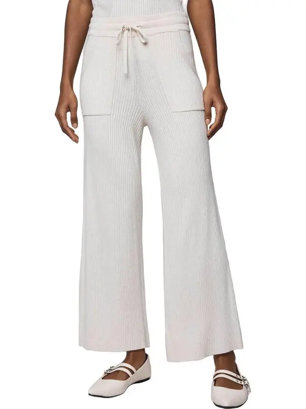 Splendid Georgie Cashblend Rib Pant - Pale Oak Heather