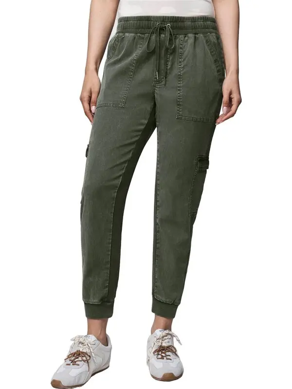 Splendid Jaclyn Cargo Jogger With Herringbone Trim - Pale Oak