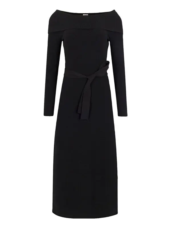 Splendid X @cellajaneblog Off-the-shoulder Sweater Dress - Black