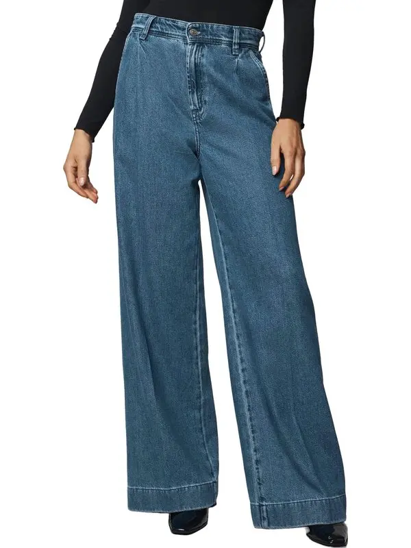 Splendid Suki Wide-leg Denim Trousers - Halo