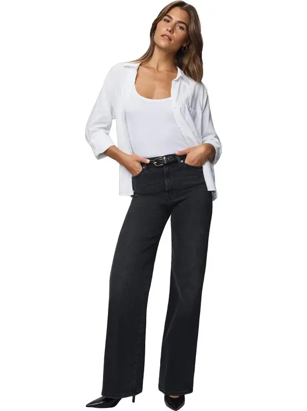 Splendid Emma High Rise Flared Jean - Black