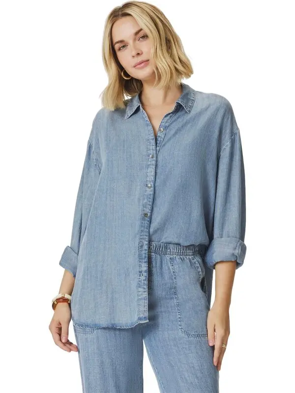 Splendid Button Down Shirt - Indigo