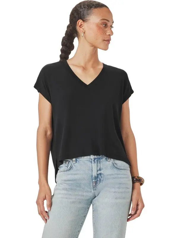 Splendid Amaya V-neck Tee - Mood Indigo
