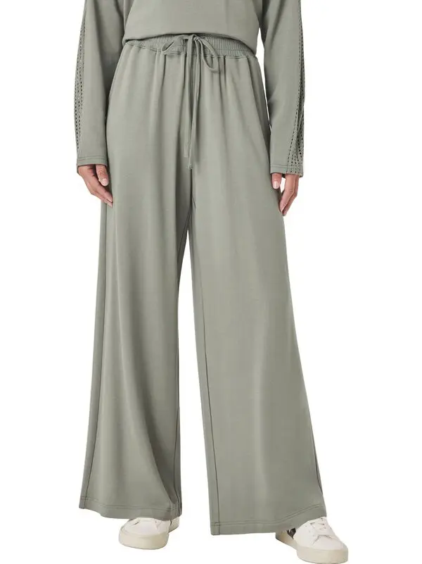 Splendid Supersoft Jada Wide Leg Sweatpant - Navy