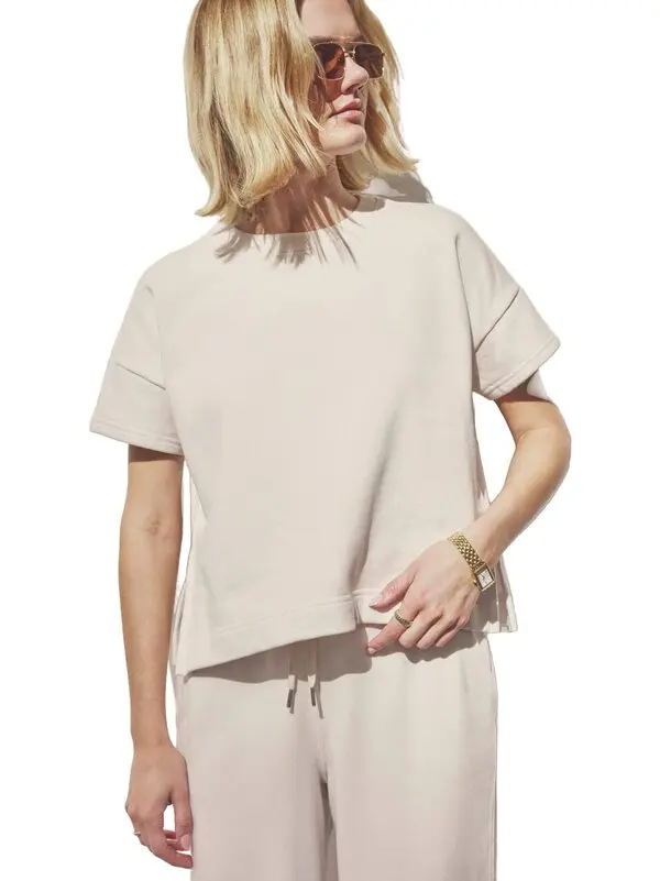 Splendid Short Sleeve Crewneck Sweatshirt - Country Air