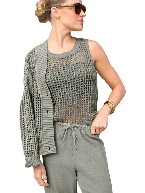 Splendid Camellia Knit Tank - Black