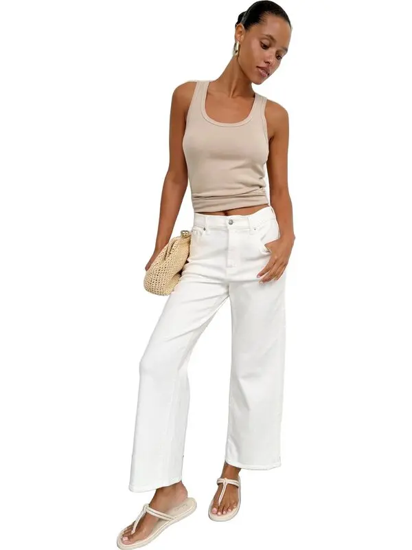 Splendid Straight Ankle Jeans - Dove