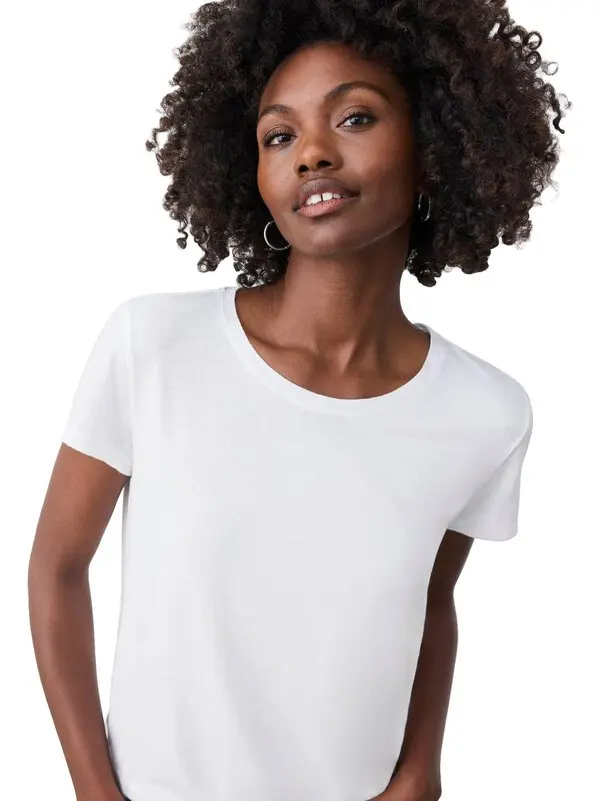 Splendid Abbie Crewneck Tee - Heather Grey