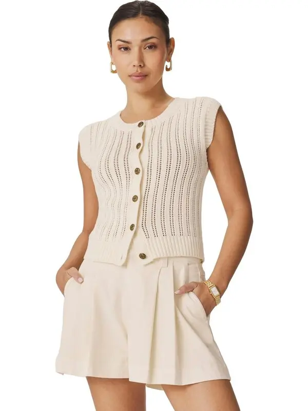 Splendid Luca Knit Tank - Antique Pearl