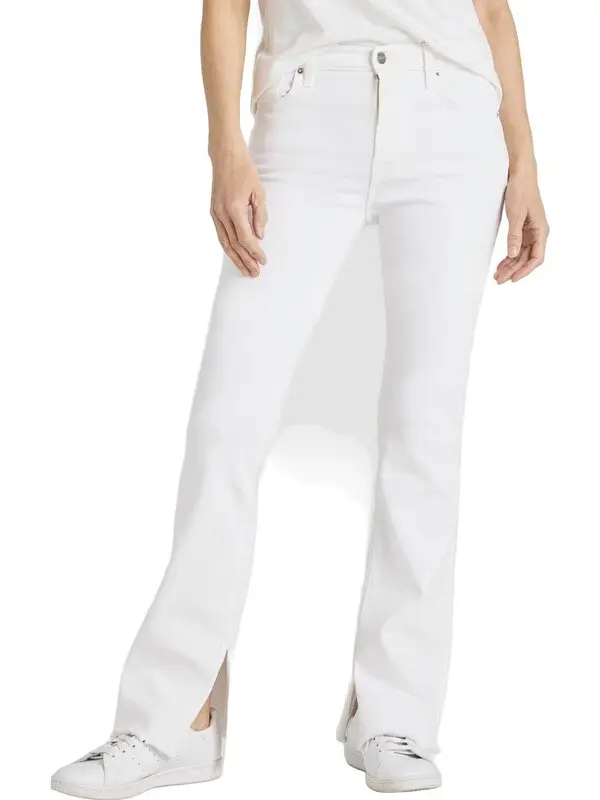 Splendid Bootcut Flare Denim Trousers - Soleil White